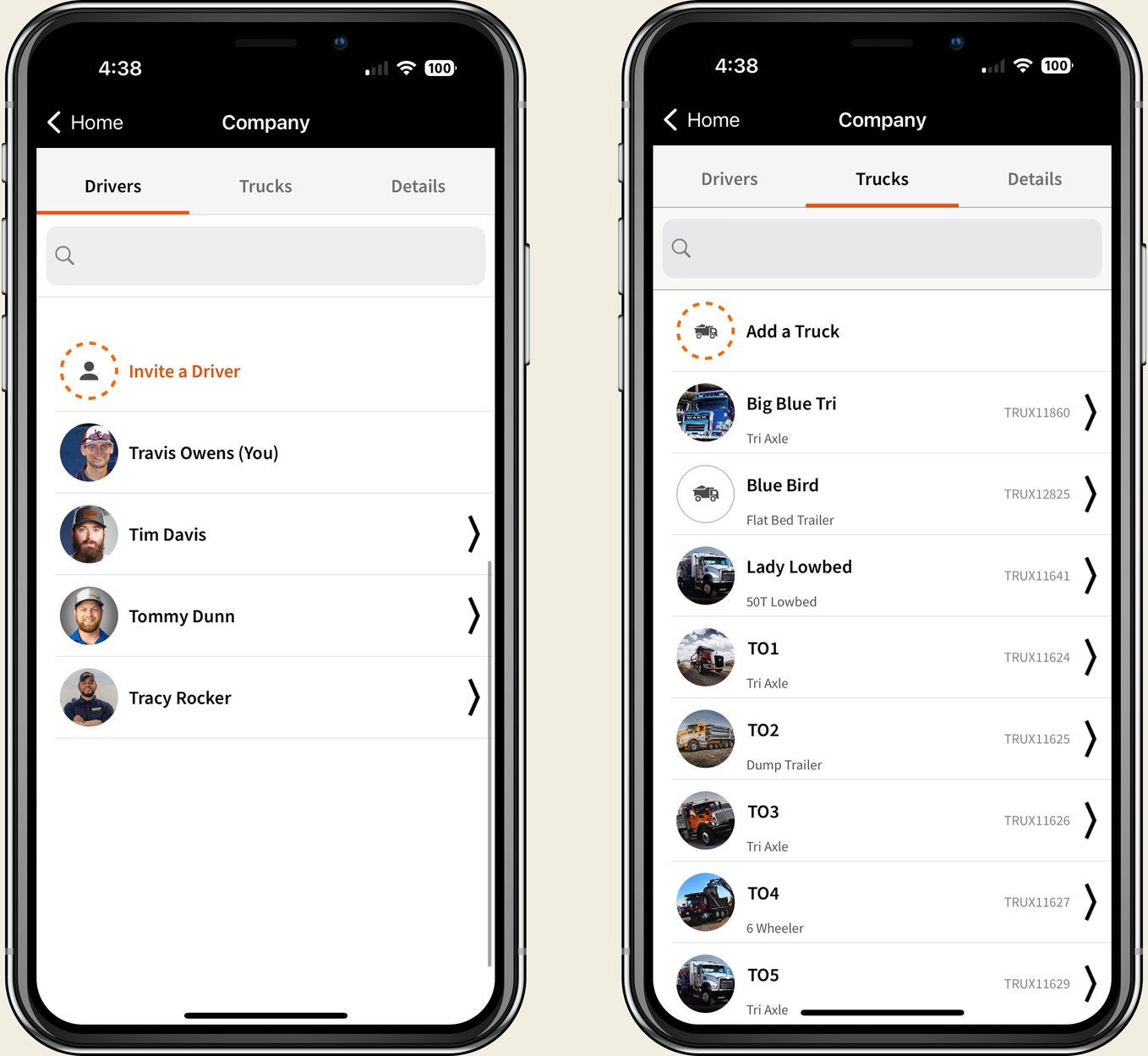 Dump Truck Driver Booking Software and App from Trux