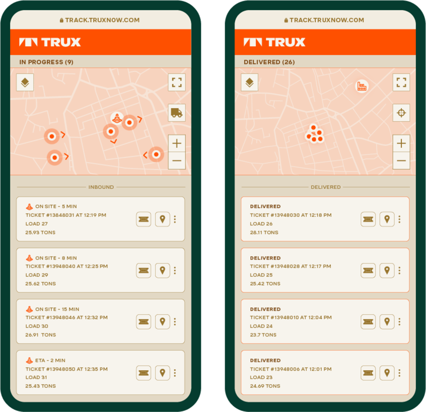 Truck Delivery Tracking and Customer Experience | Trux Software