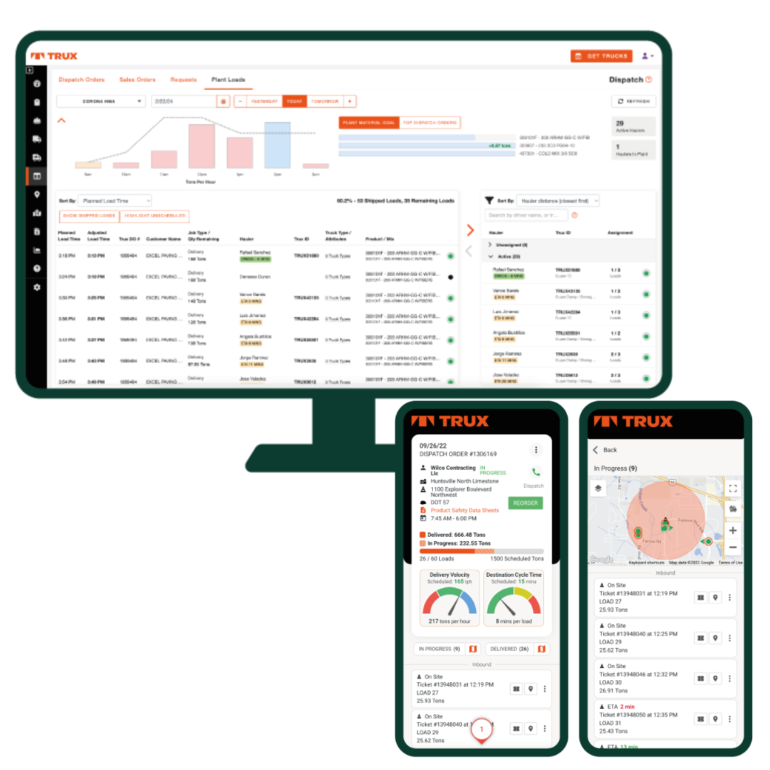 Dump Truck Logistics Software | Truck Hauling Management
